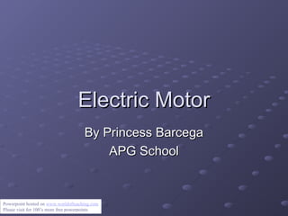 Electric Motor animation class X Science CBSE,TBSE.ppt