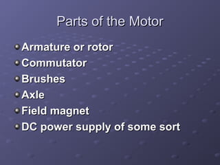 Electric Motor animation class X Science CBSE,TBSE.ppt