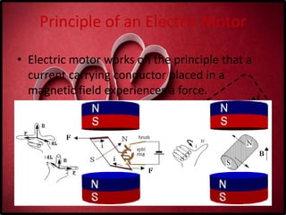 pprinciple of electrical motor and generator | PPTX