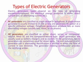 Principle of Electric Motor and Generator | PPTX