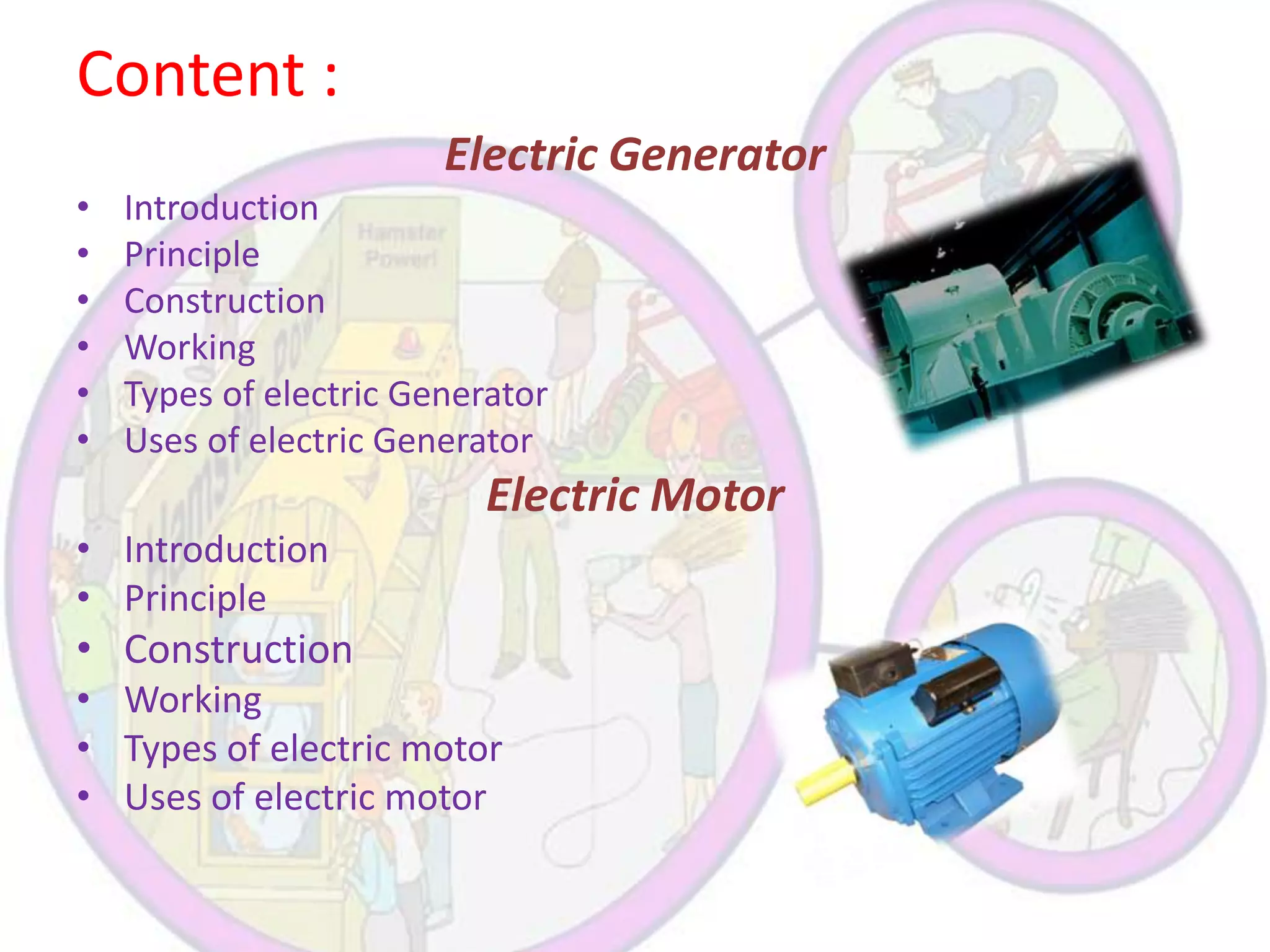Electric motor and generator | PPTX