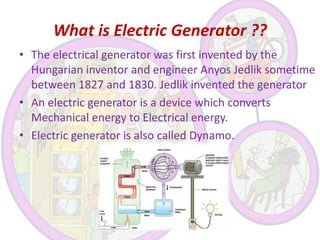 Electric motor and generator | PPTX