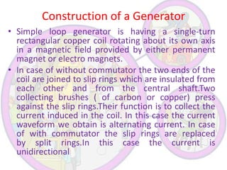 Electric motor and generator | PPTX