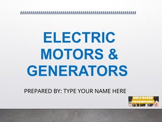 Electric Motor and Generator for grade 12 | PPT