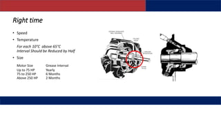 Electric motor bearing lubrication by aung | PPTX