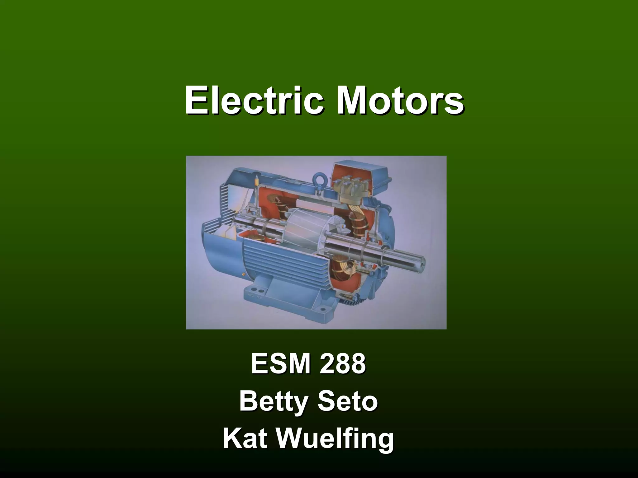 Electric motors | PPT