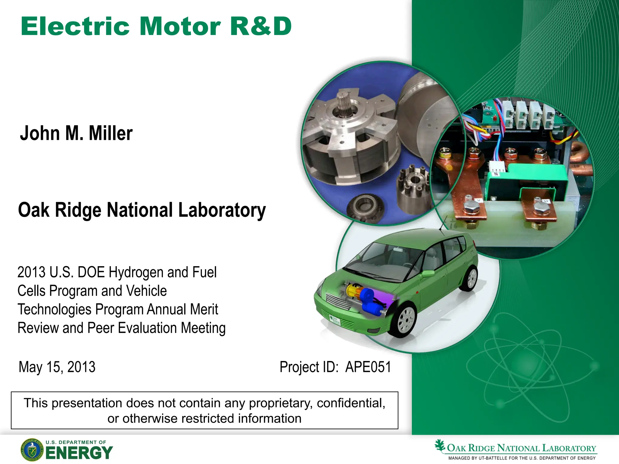 Electric Motor R&D_Oak Ridge National Laboratory | PPT