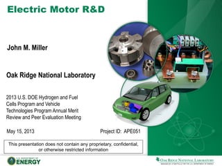 Electric Motor R&D_Oak Ridge National Laboratory | PPT