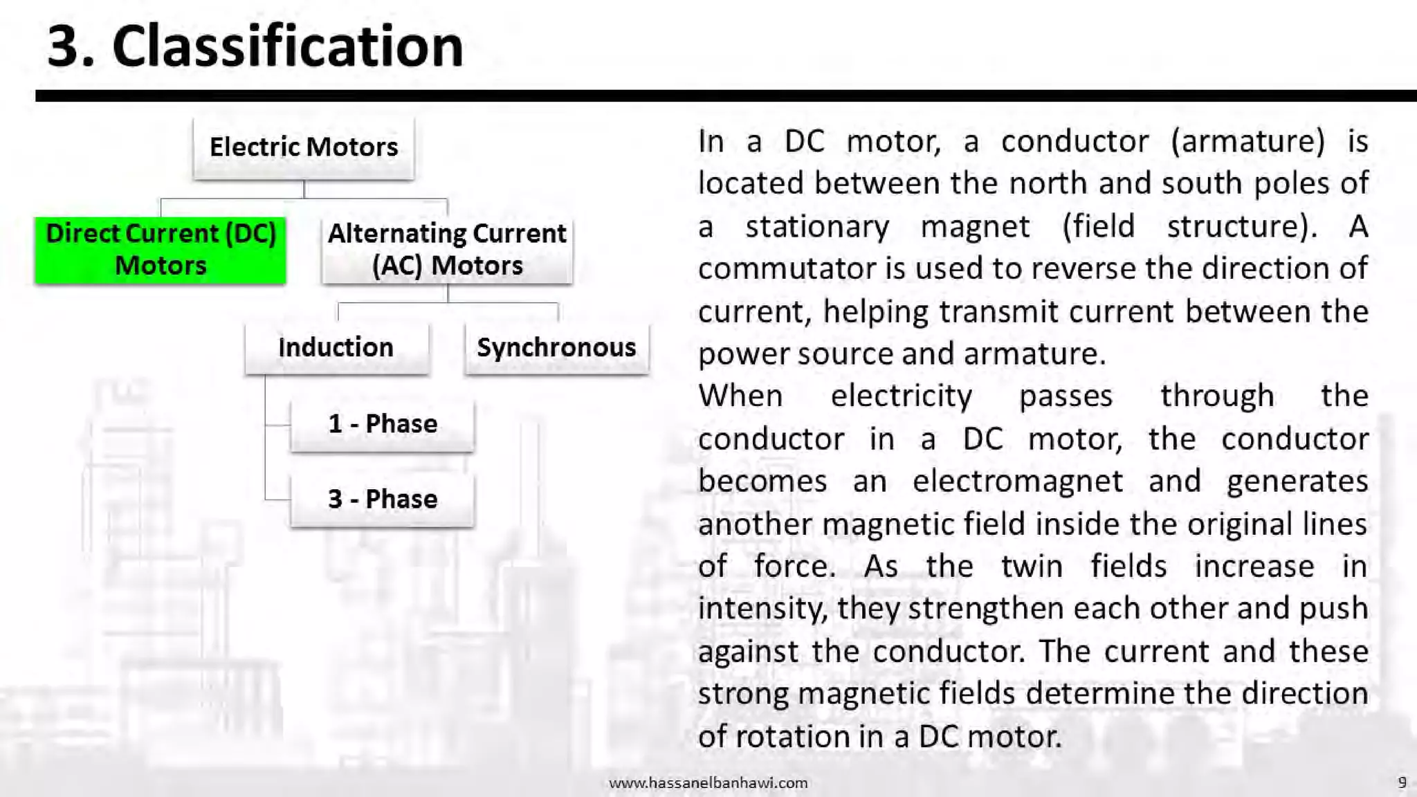 Electric Motors presentation on Types and Classification | PDF