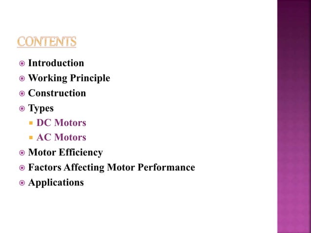 Electric motors | PPT