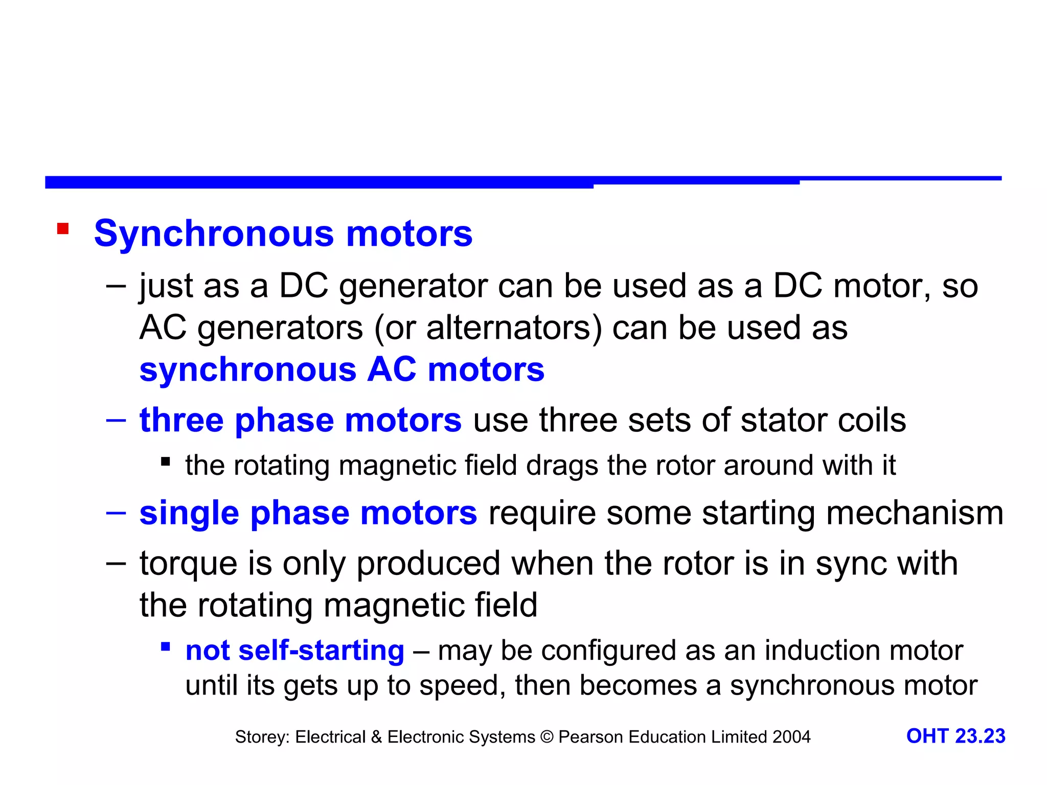Electric motors and generators | PPT