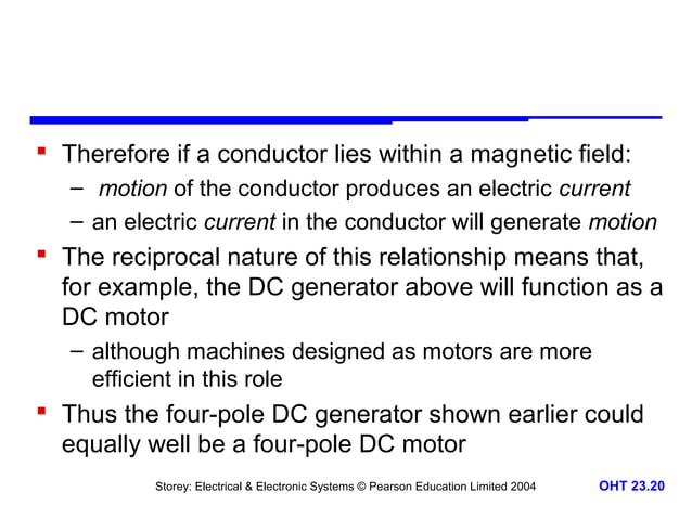 Electric motors and generators | PPT