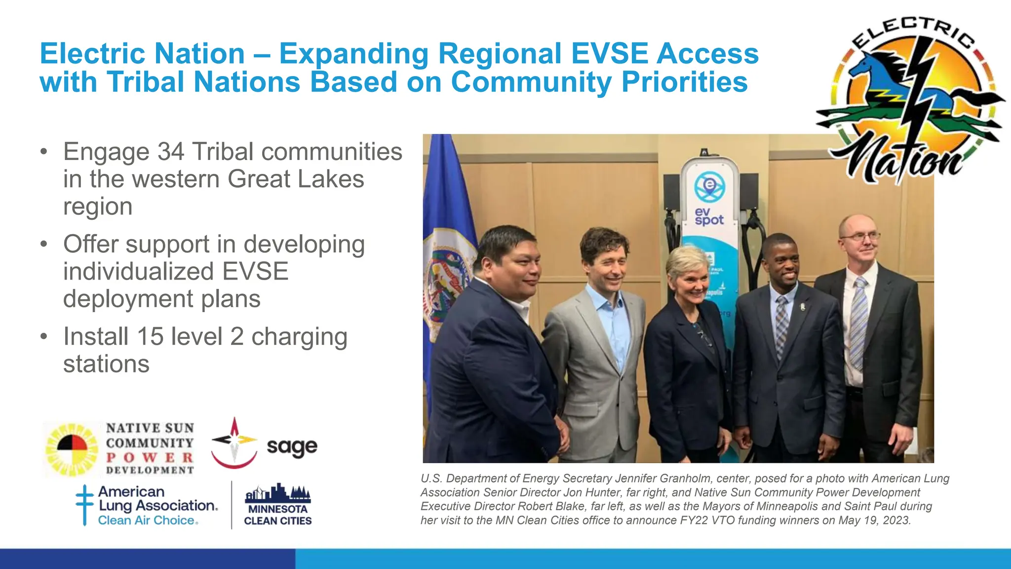 Electric Nation Upper Midwest Inter-Tribal Electric Vehicle (EV ...