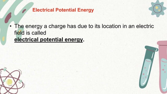 electric potencial energy.ppt | Physics | Science