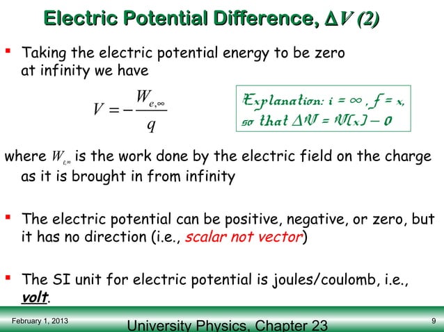 Electric potential