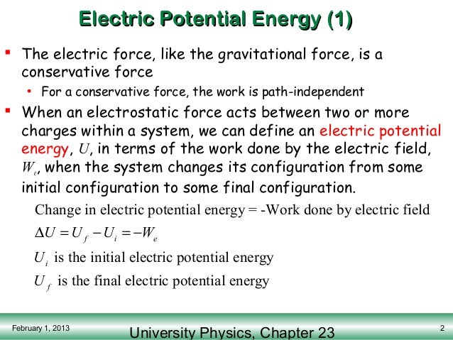Electric potential