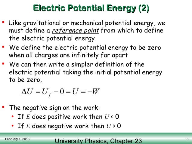 Electrical Potential Energy Definition
