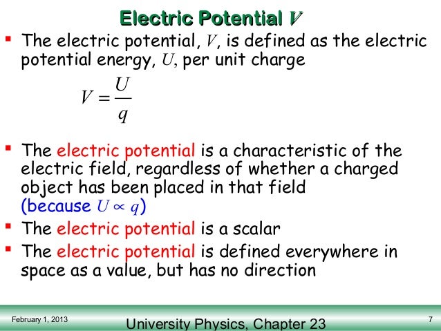 Electric potential