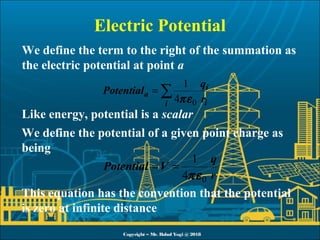 Electric Potential And Gradient - Fied Theory | PPT