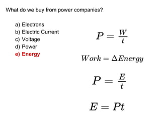 Electric power - Energy Consumption Cost | PPTX