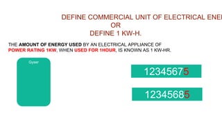 Electric power and energy class 10 | PPTX