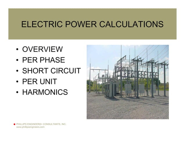 Electric power calculations | PDF