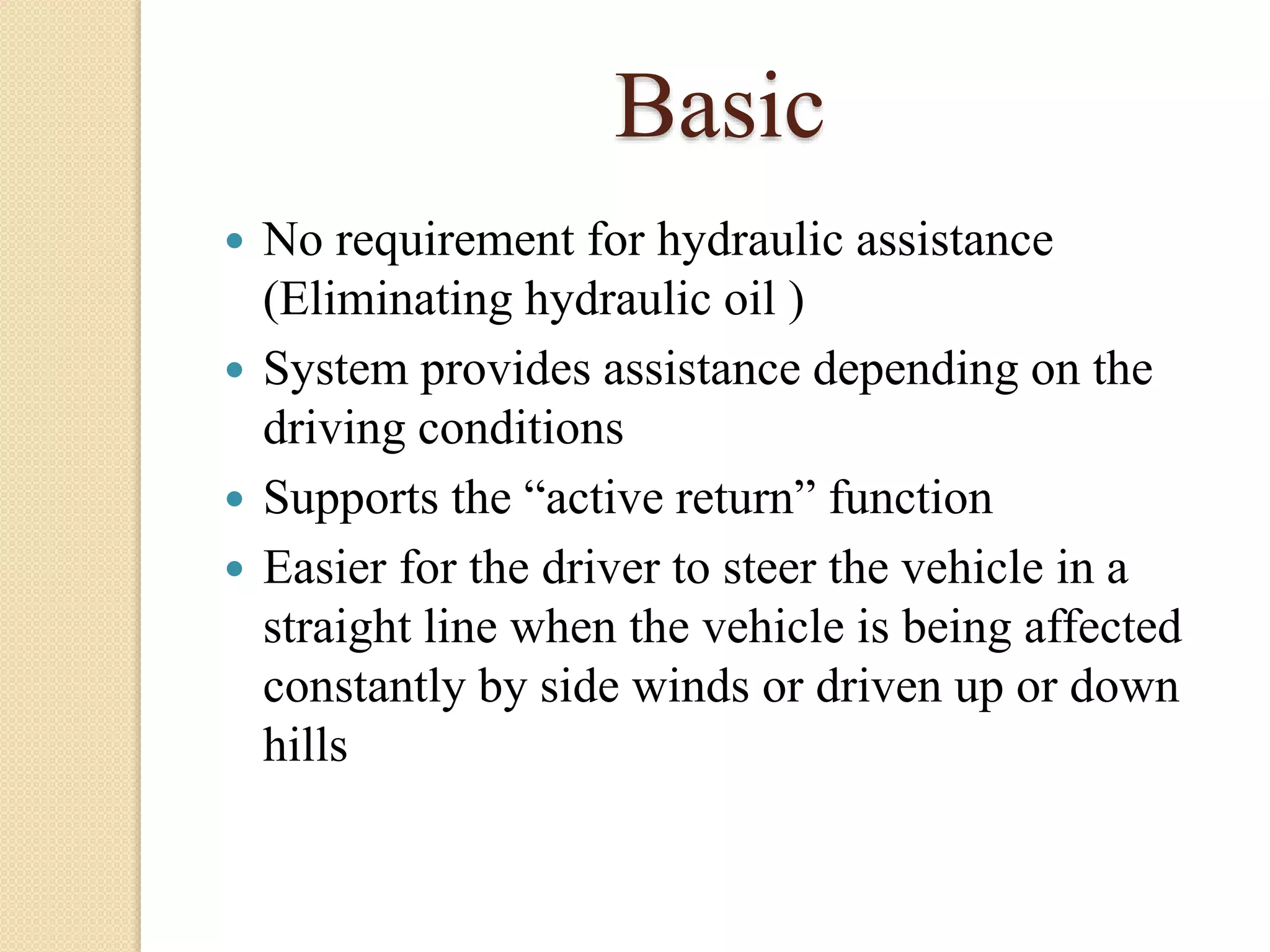 Electric power steering | PPTX