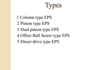 Electric power steering | PPTX