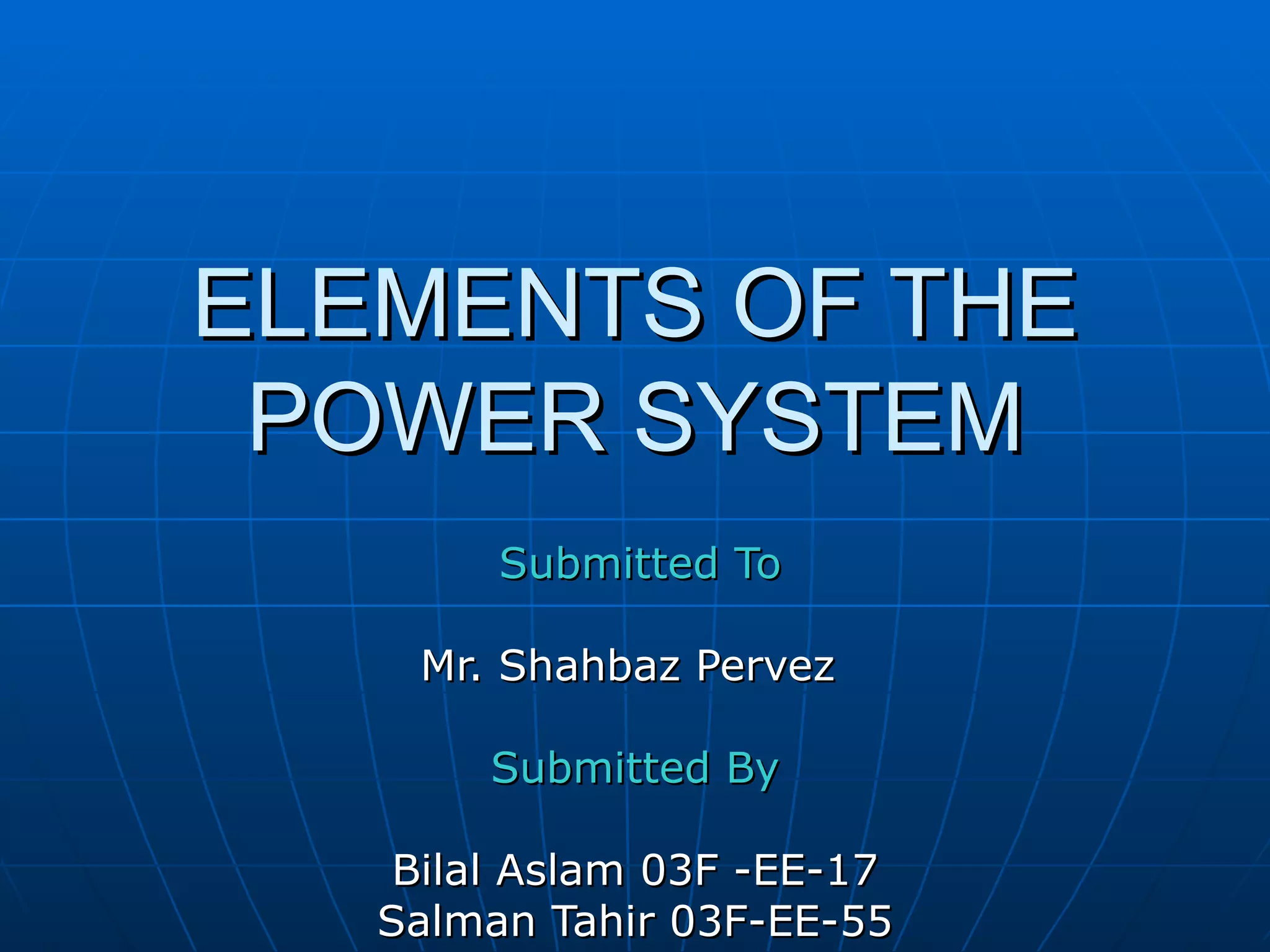 Electric power system | PPT