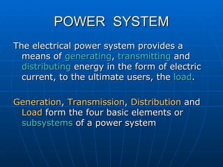 Electric power system | PPT