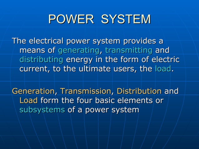 Electric power system | PPT