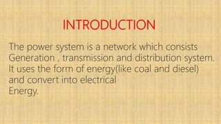 Electric power system | PPTX