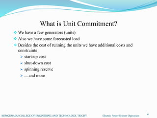 Electric power system operation. | PPTX