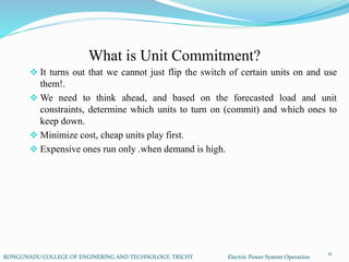 Electric power system operation. | PPTX