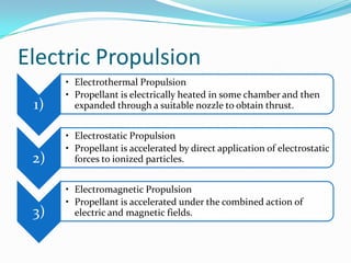 Electric propulsion | PPTX