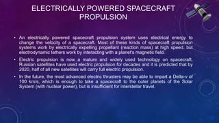 Electric propulsion | PPTX