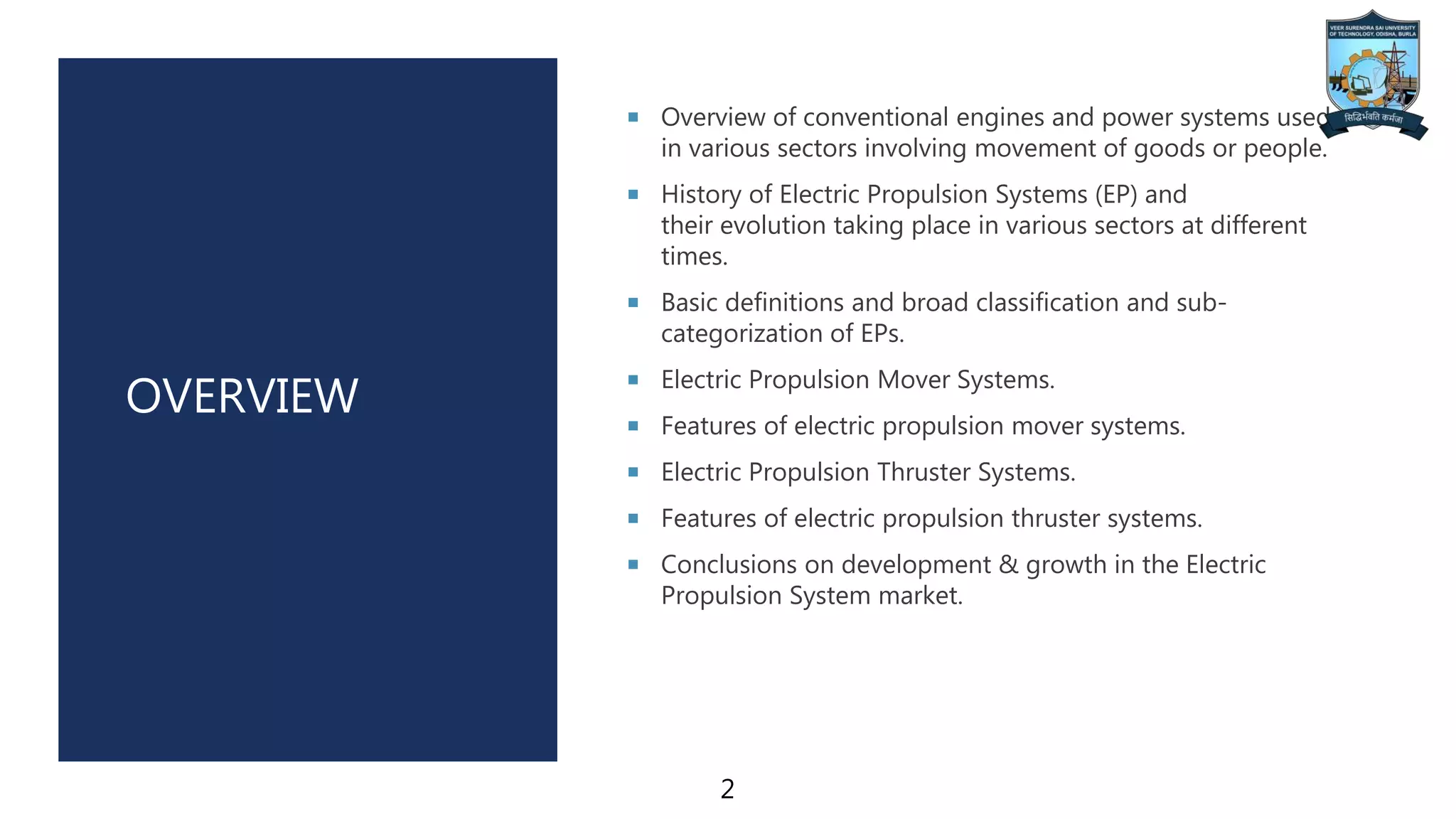 Electric Propulsion Systems | PPTX