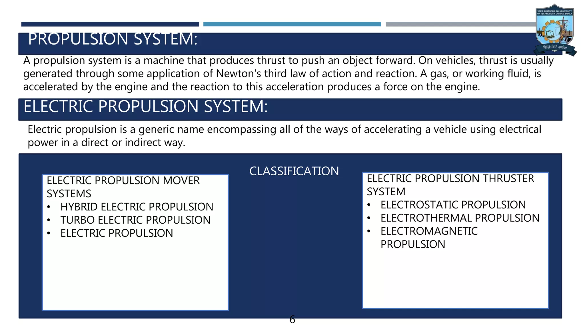 Electric Propulsion Systems | PPTX