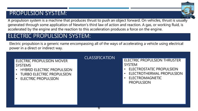 Electric Propulsion Systems | PPTX | Green Vehicles | Auto Type