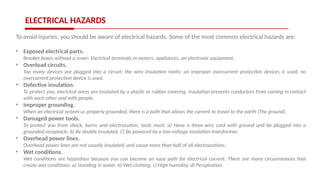 Electric Safety Training presentation pppt | PPTX