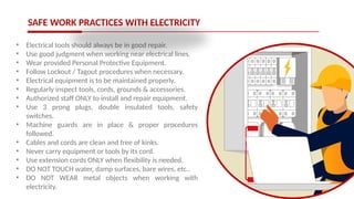 Electric Safety Training presentation pppt | PPTX