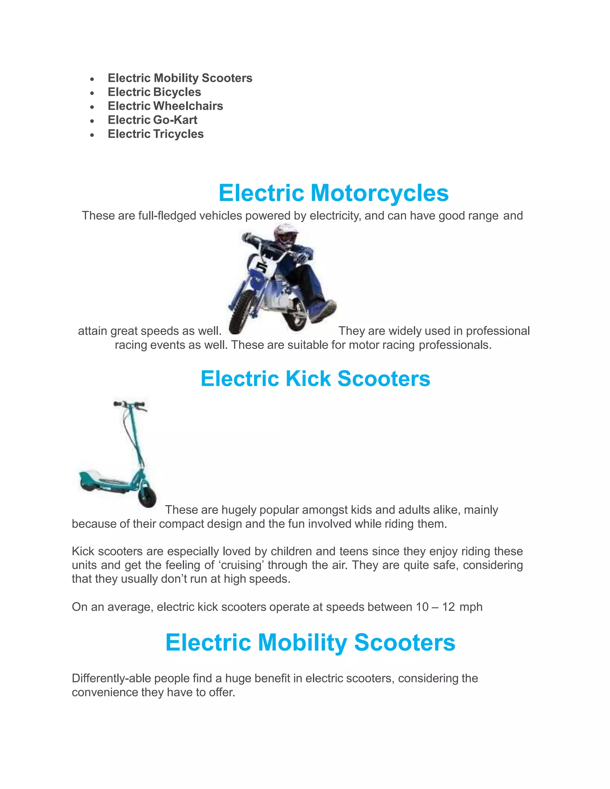 Electric scooter | PPTX