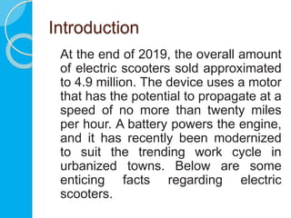 Electric Scooters Trends | PPT