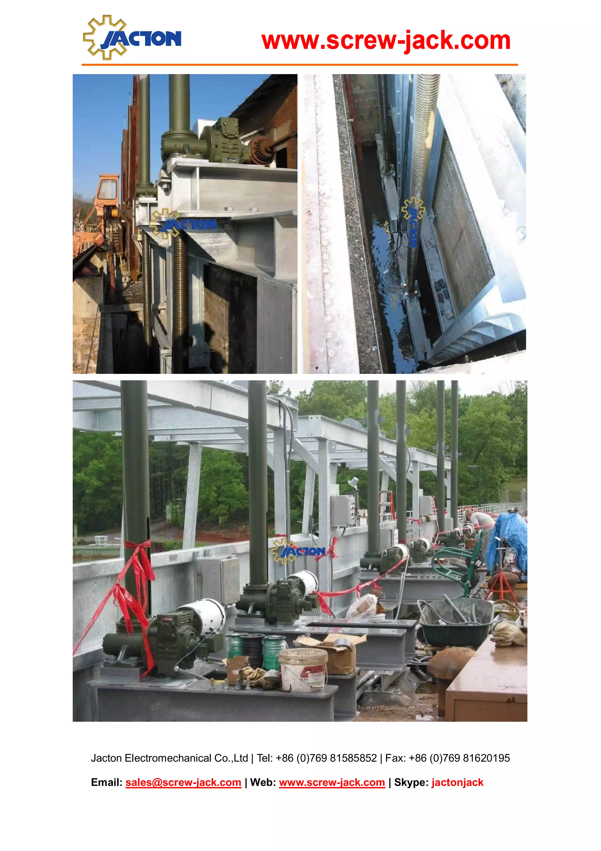 Electric screw lift gate, hydro gates screw jacks, screw jack gate lift ...