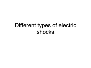 Electric shock.powerpoint | PPTX