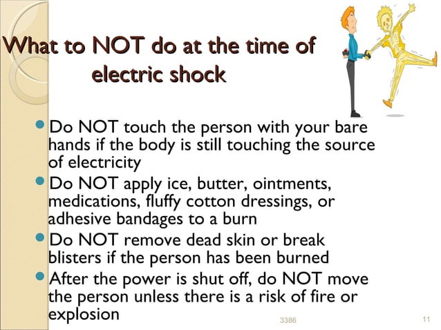 Electric shock | PPT | First Aid | Injuries