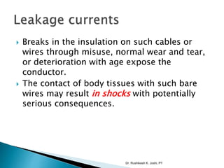Electric shock , electrical hazards and its management | PPT