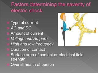 Electric shock and their first aid | PPTX