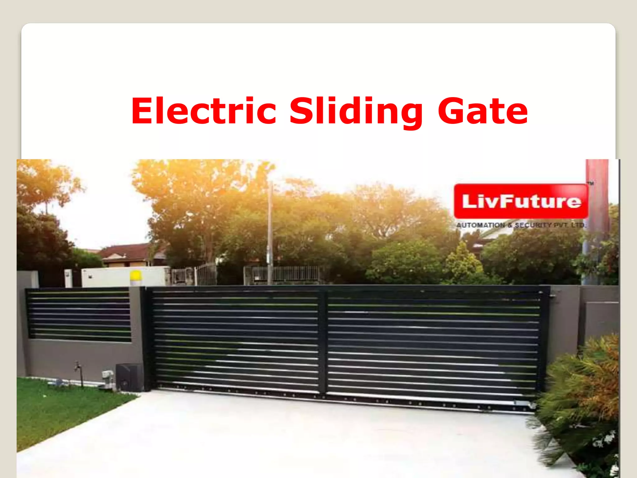 Electric sliding gates | Automatic sliding door manufacturer ...
