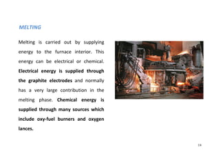 ELECTRIC STEELMAKING - The Processing Route (Electric Arc Furnace ...